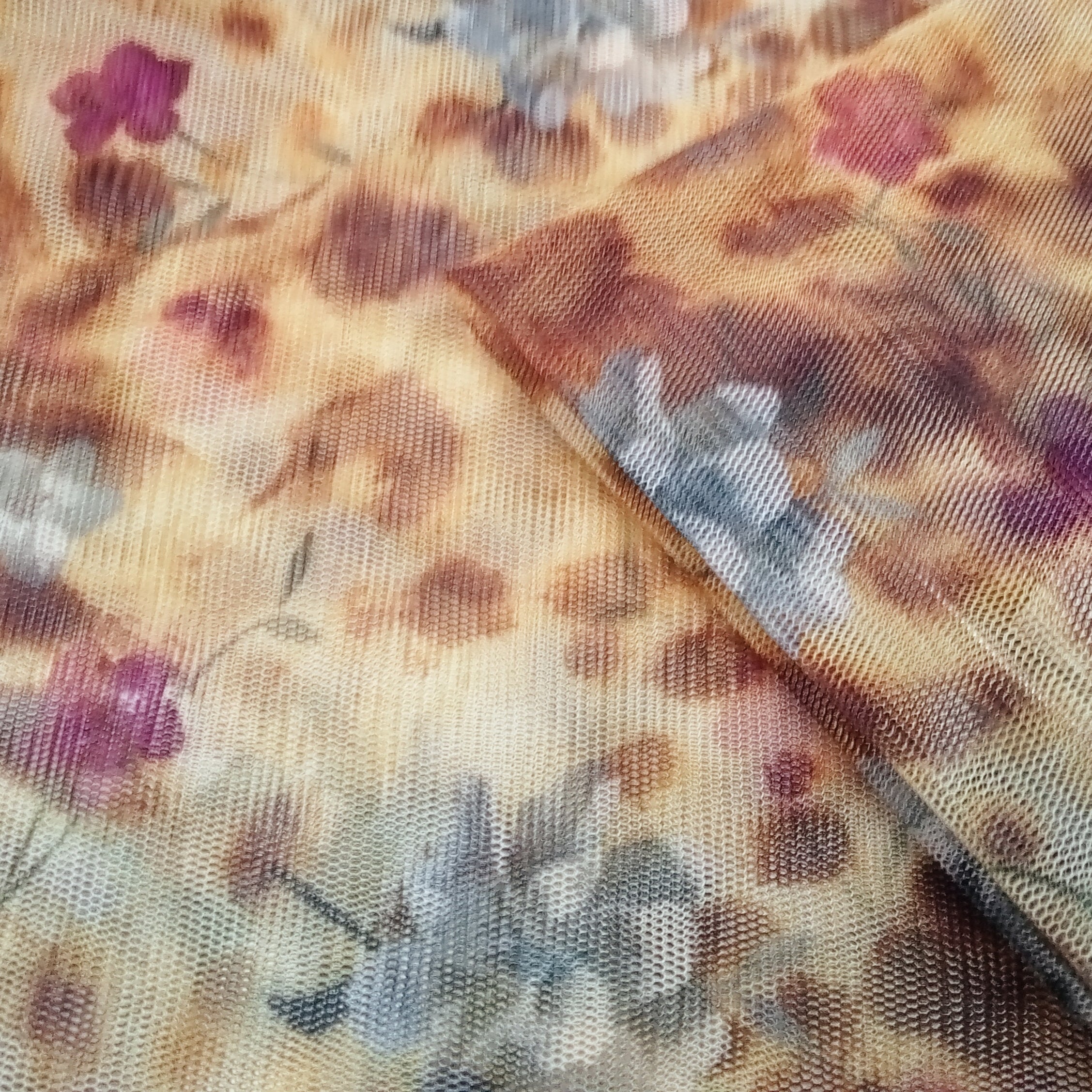 Leopard/ floral printed stretch netting fabric -sold by 1/2mtr – Janies ...